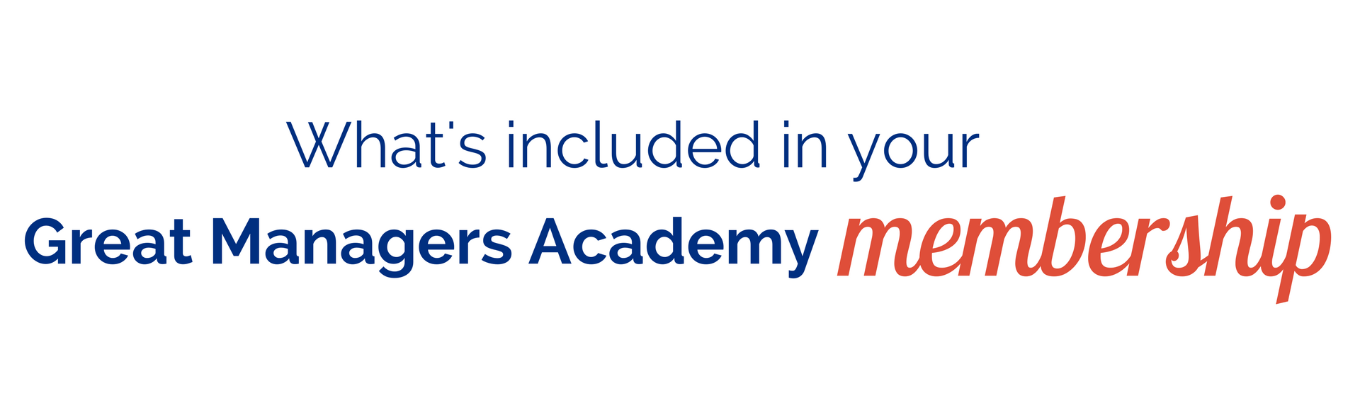 Academy | Great Managers